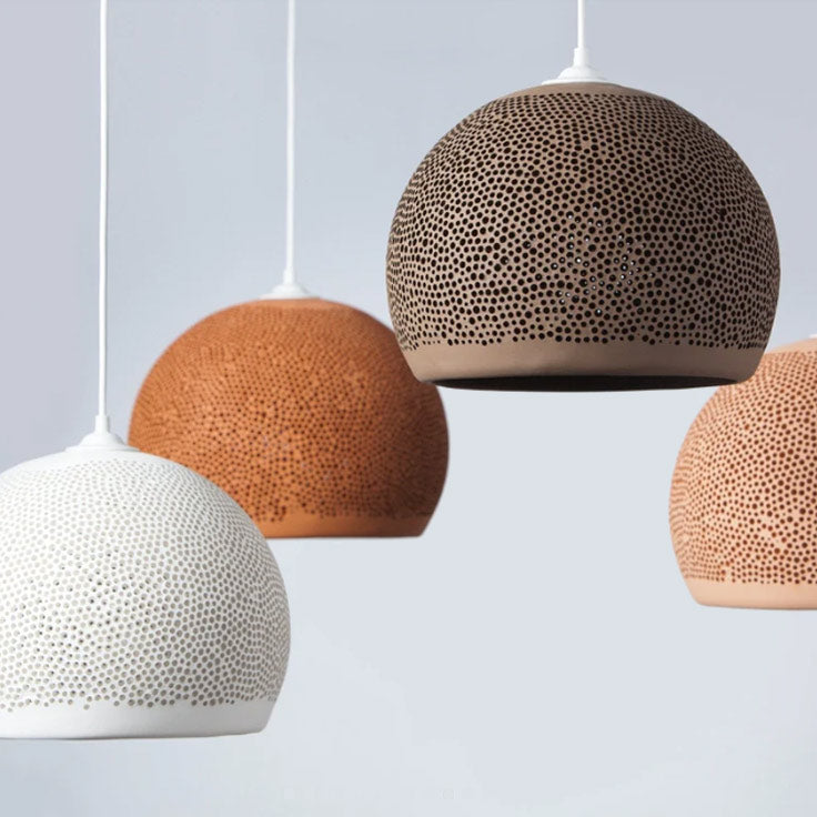 Terracotta Pendant Lights with Natural Charm