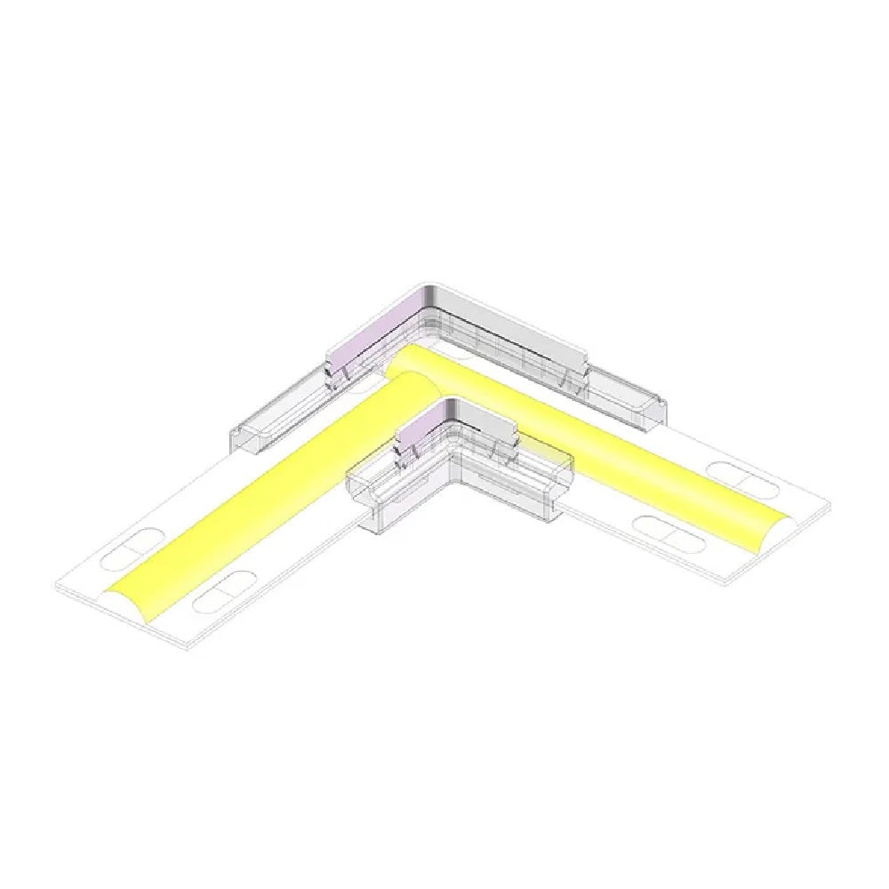 10mm L-Shape LED Strip to Strip Connector - 5 Pack