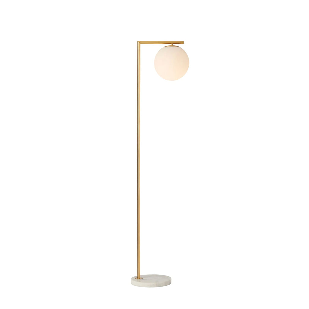 Mayfield Lamps 1277 Remi Antique Brass Floor Lamp | Davoluce Lighting.