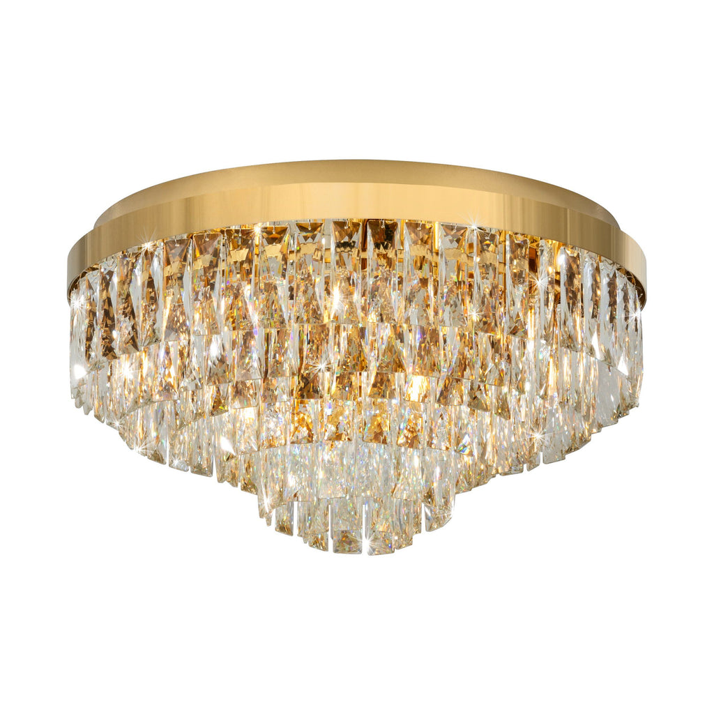 Eglo 39458 Valparaiso 11 Light CTC Crystal Chandelier Gold