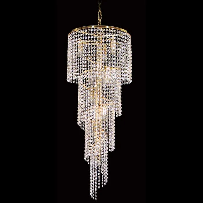 Asfour Crystal Spiral Chandelier (Ø40cm x 112cm)