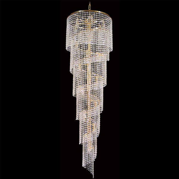 Asfour Crystal Spiral Chandelier (Ø50cm x 170cm)