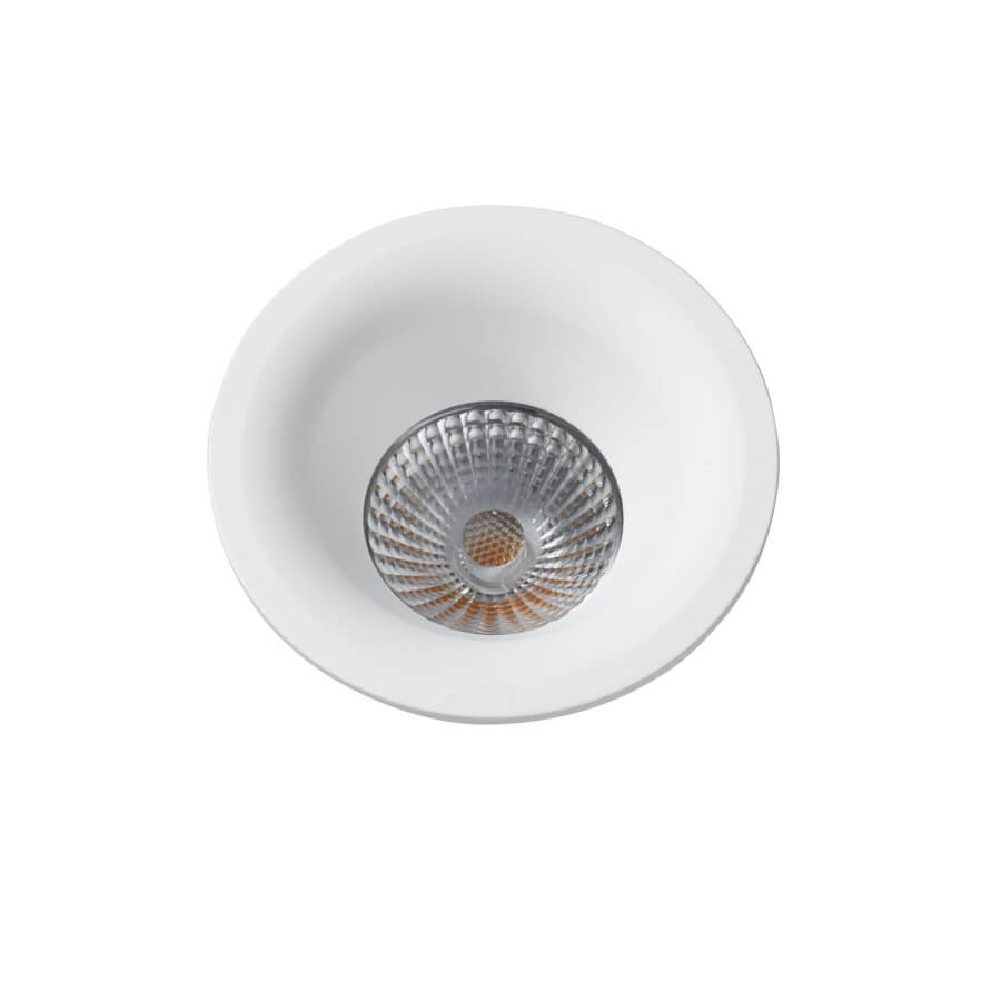 B135 Semi Recessed Fixed Curved Trim LED Downlight | DA Voluce Lighting