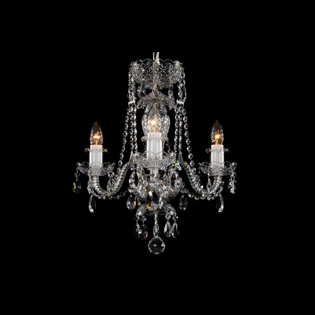 Shop asfour czech crystal 3 light chandelier
