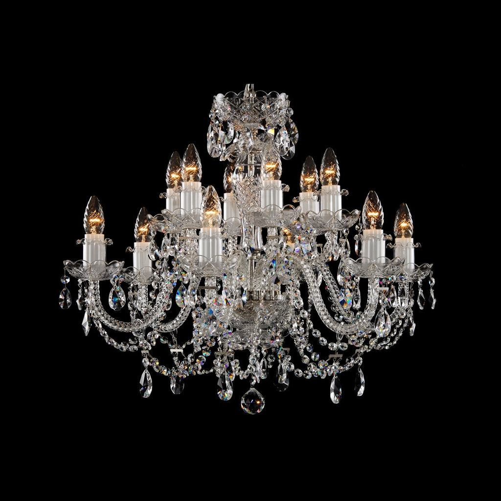 Shop asfour czech crystal 12 light maria chandelier