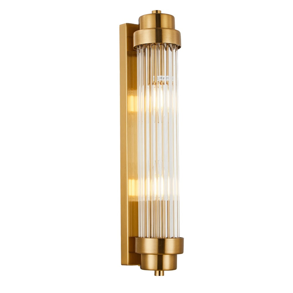 VARILLAS: Interior Up/Down Clear Glass Rod Wall Lights