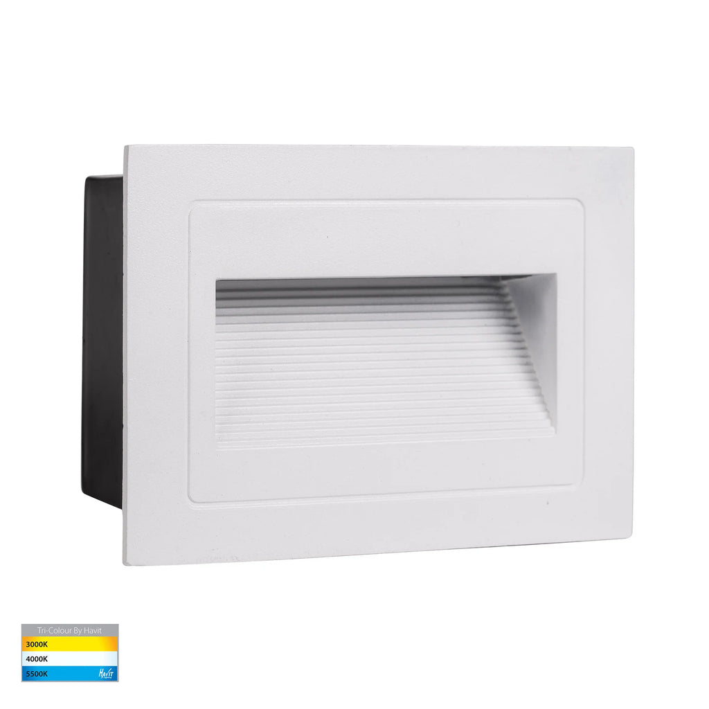 Trin Small Square Recessed LED Step Light – White or Black | Havit ...