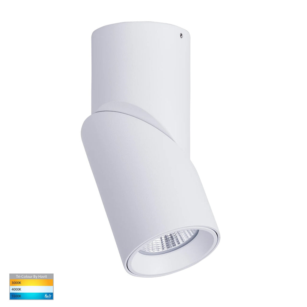 NELLA 12w Surface Mounted Adjustable Tri-colour LED Downlight