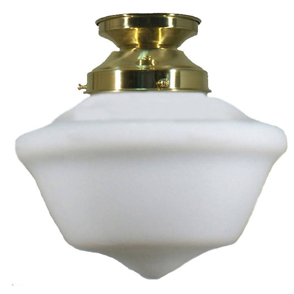 Lighting Inspirations Victorian Schoolhouse Batten Fix – 9" Opal Glass ...