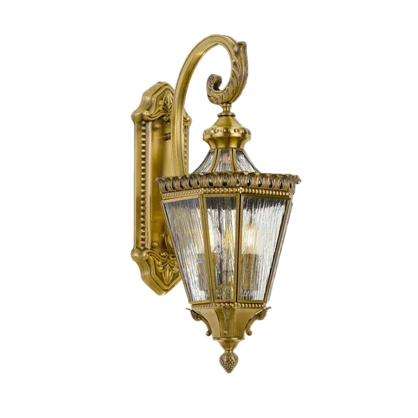 Scroll Exterior Brass Wall Light / Davoluce Lighting