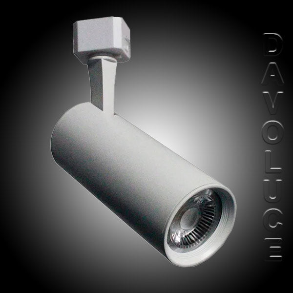 5512015-BLK Scope Single Circuit GU10 Track Light Head - White