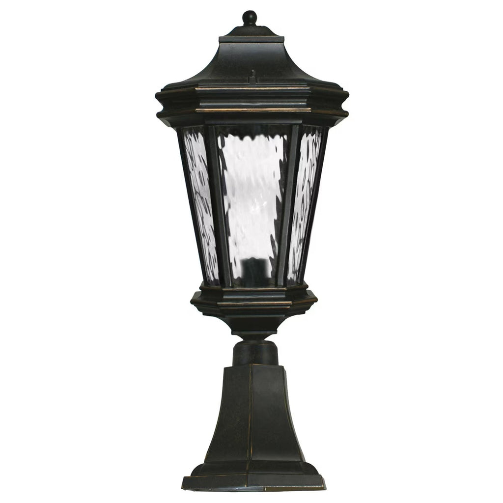Outdoor Pillar Mount Light – Antique Bronze | Lighting Inspirations