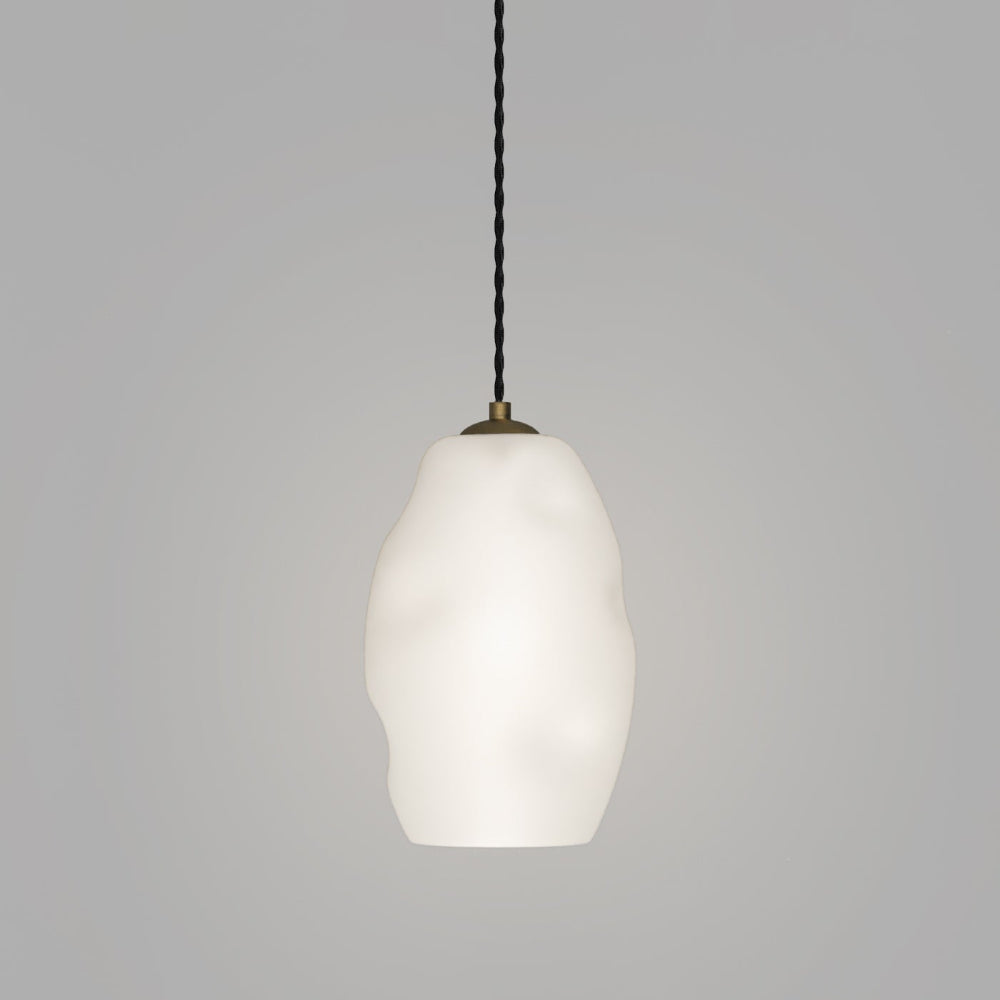 Lightco Organic White Medium Glass Pendant from Davoluce Lighting